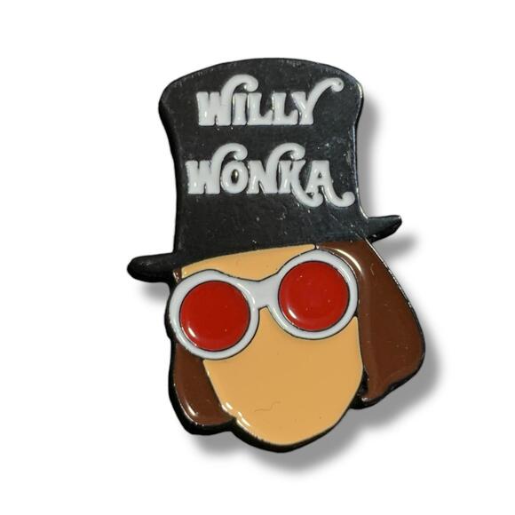 Other | Willy Wonka From Charlie And The Chocolate Factory Cute Pin ...